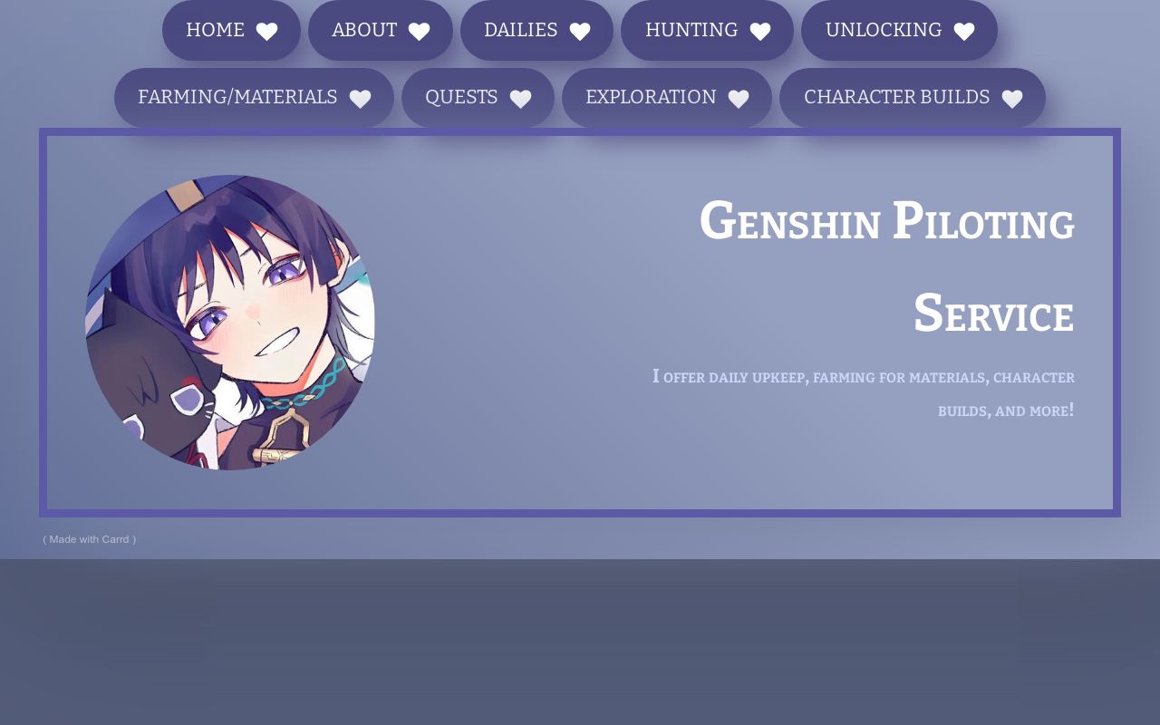 piloting genshin service